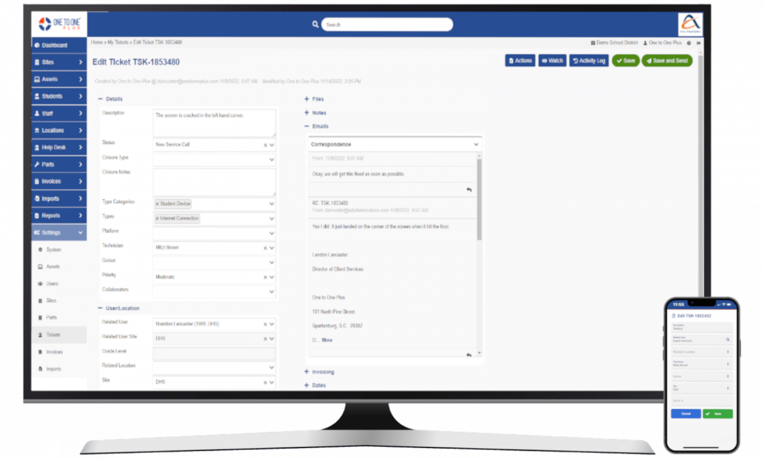 K-12 Asset Management & Help Desk Software | One to One Plus